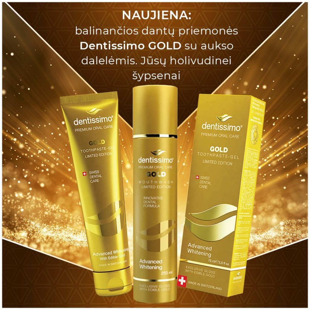Dentissimo Gold Advanced Whitening balinamoji dantų pasta