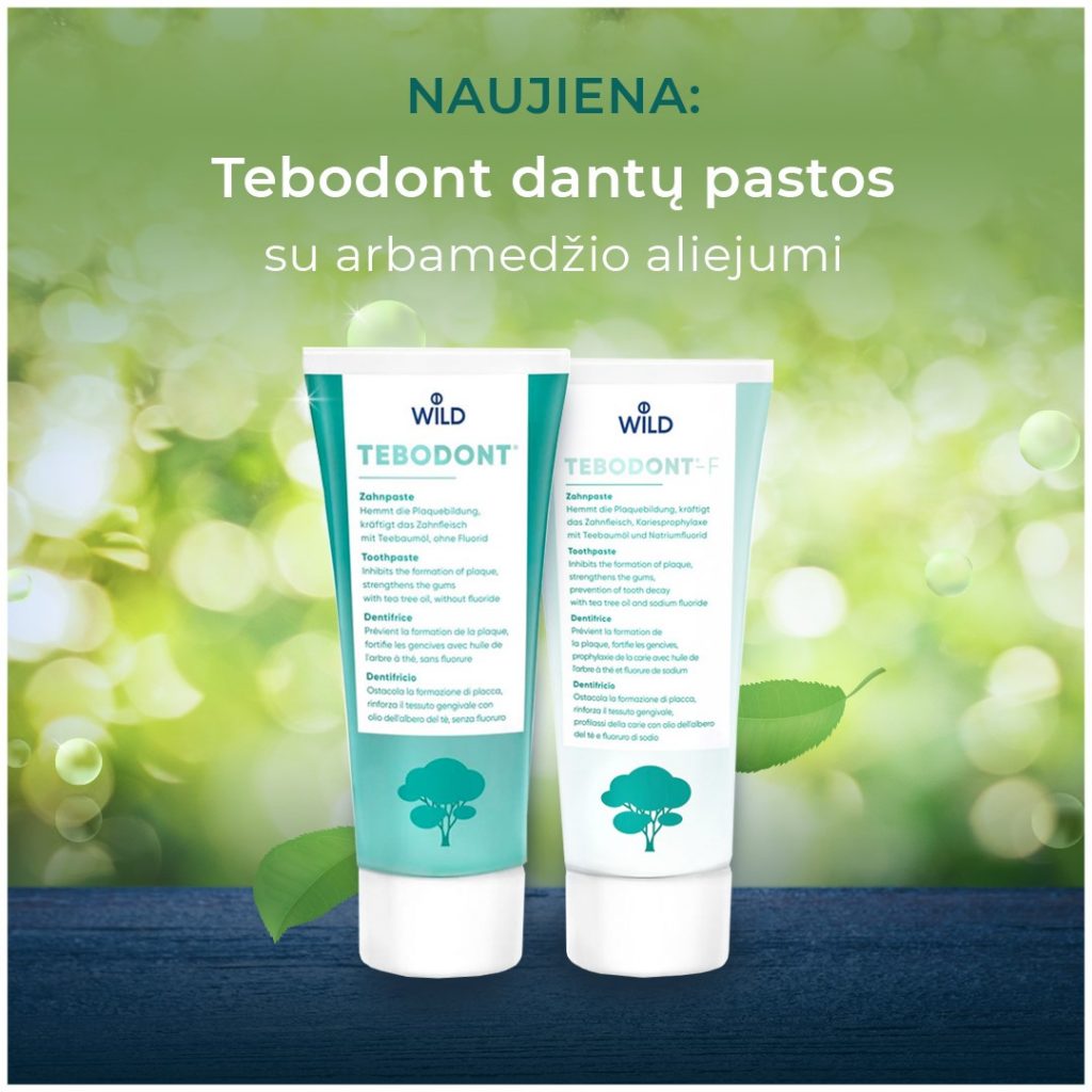 Dantų pasta Tebodont be fluoro